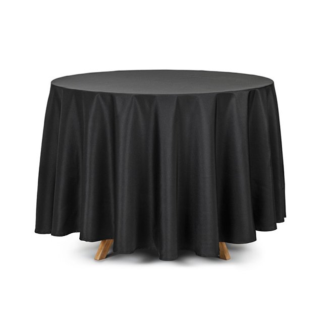 Stofdug, rund, sort, Ø230 cm - Duge - paperdeluxe.dk