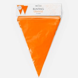 Flagbanner/guirlande, orange, 10 meter