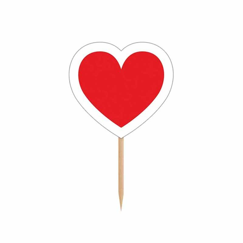 Food Flag Med R de Hjerter 6 Stk food-flag-med-r-de-hjerter-6-stk