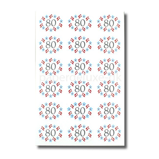 Oblater/stickers, ''80'', 36 stk.