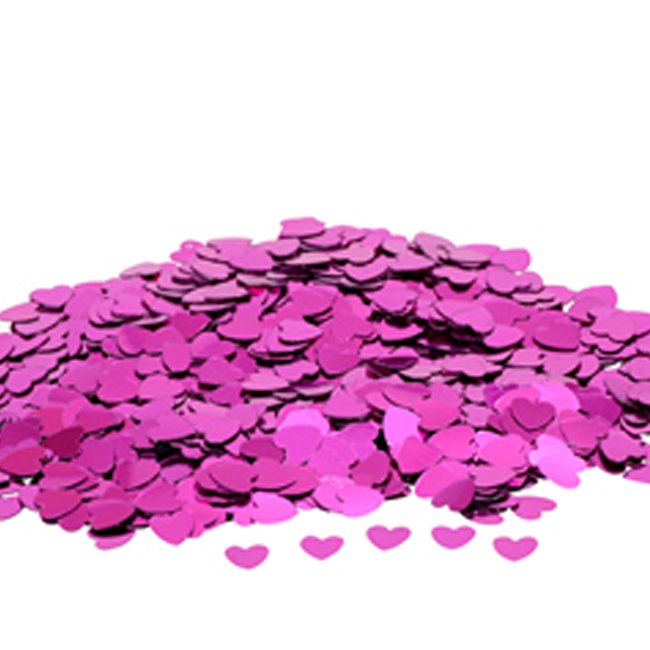 Konfetti Hjerter, Pink, 14 gr.